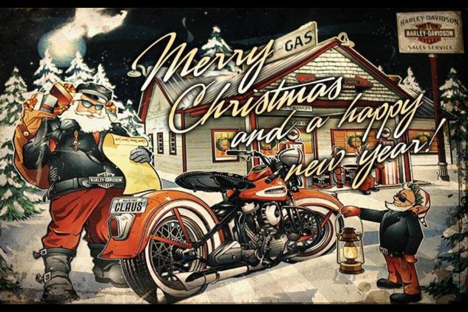 Weihnachtsgrsse Harley Davidson